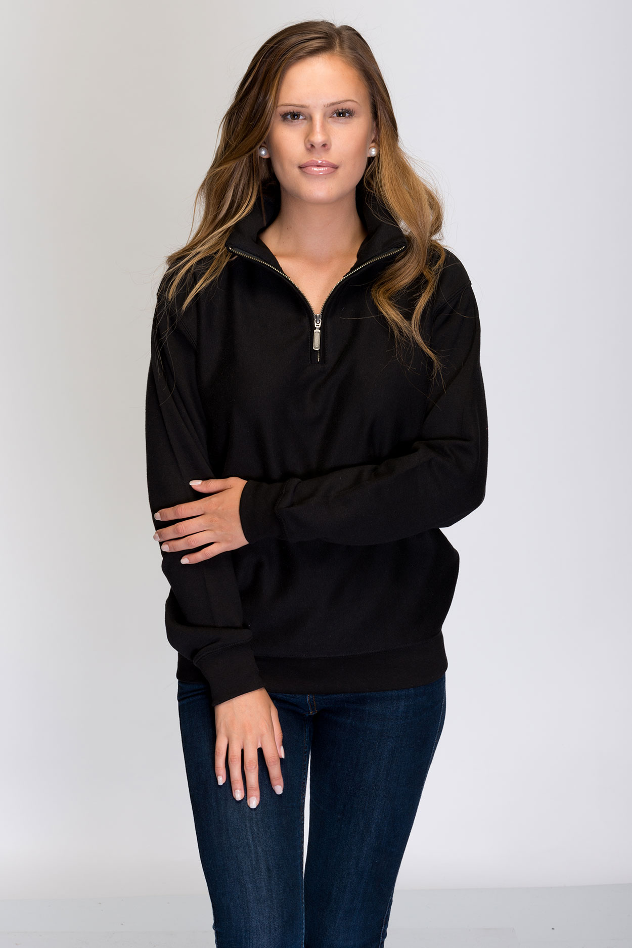 935 – ADULT UNISEX HEAVY WEIGHT QUARTER ZIP JACKET – MillTex Sportswear